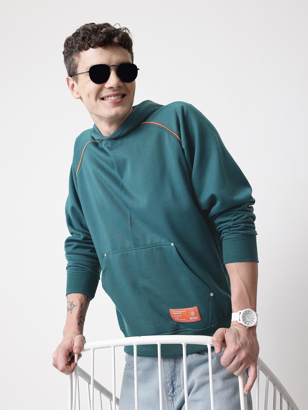 Buy Mast & Harbour Hooded Regular Fit Sweatshirt - Sweatshirts for Men ...