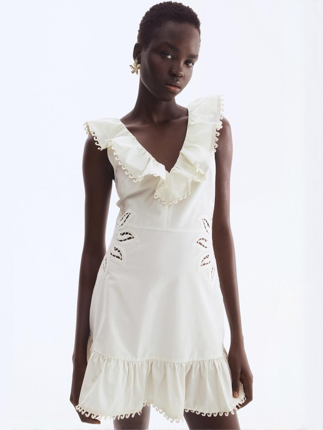 Buy H&M Women Broderie Anglaise Dress - Dresses for Women 37043880 | Myntra