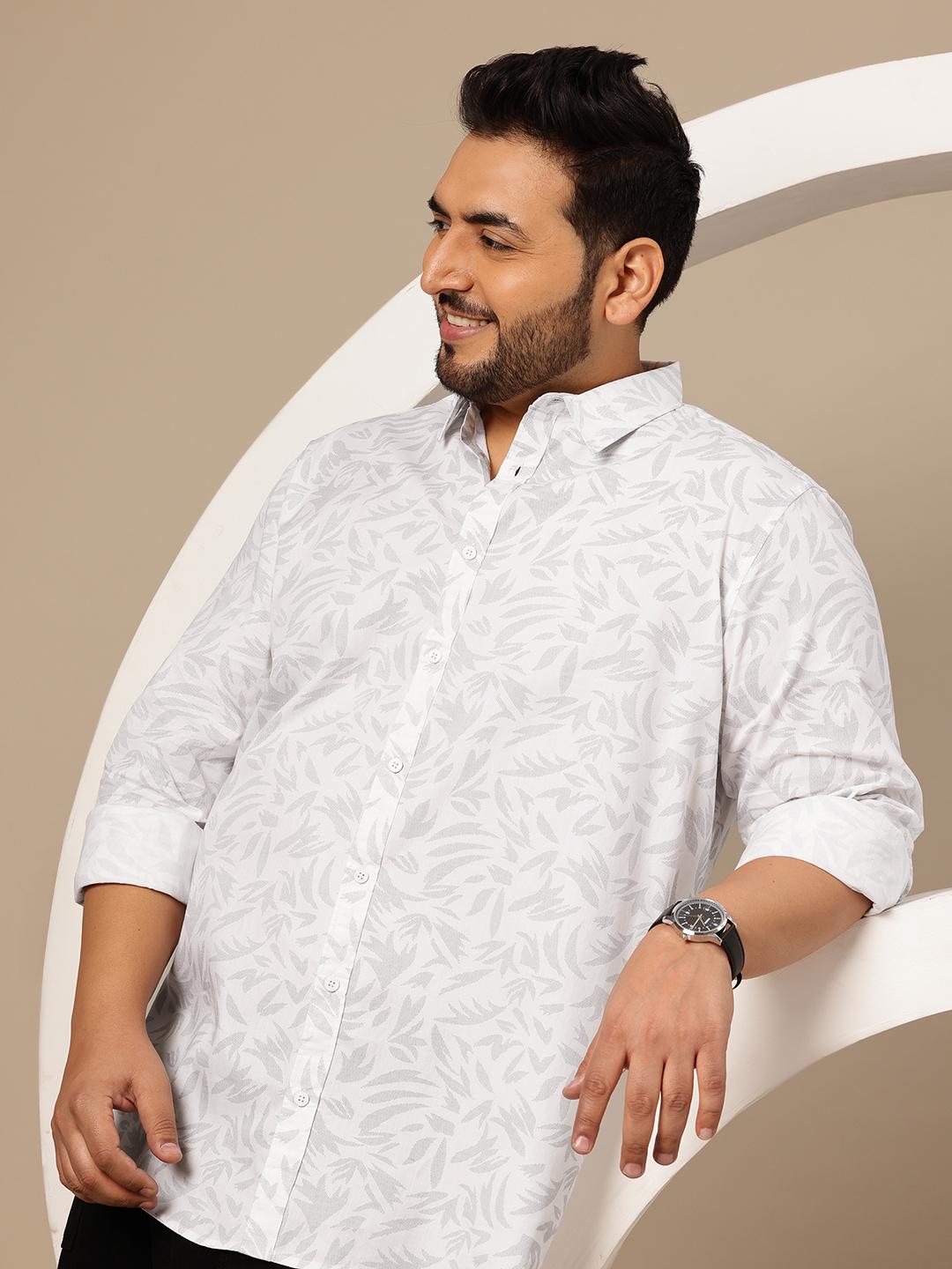 Buy Sztori Plus Size Conversational Printed Pure Cotton Regular Fit ...