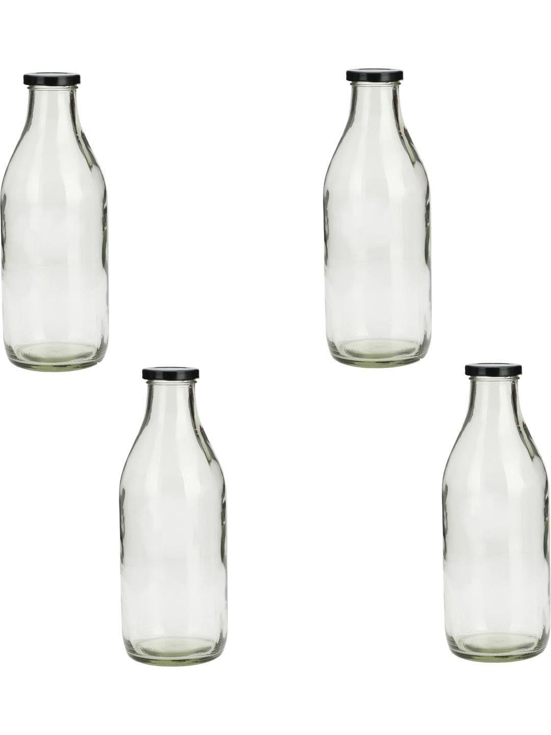 Buy 1ST TIME 4 Pieces Transparent Freezer Safe Water Bottles 1000 Ml ...