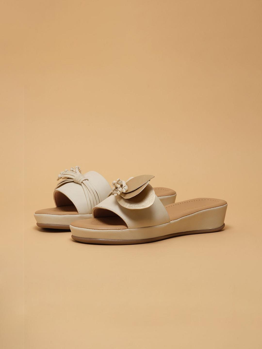 Buy ERIDANI Women Open Toe Flatform Heels Sandals With Bows - Heels for ...