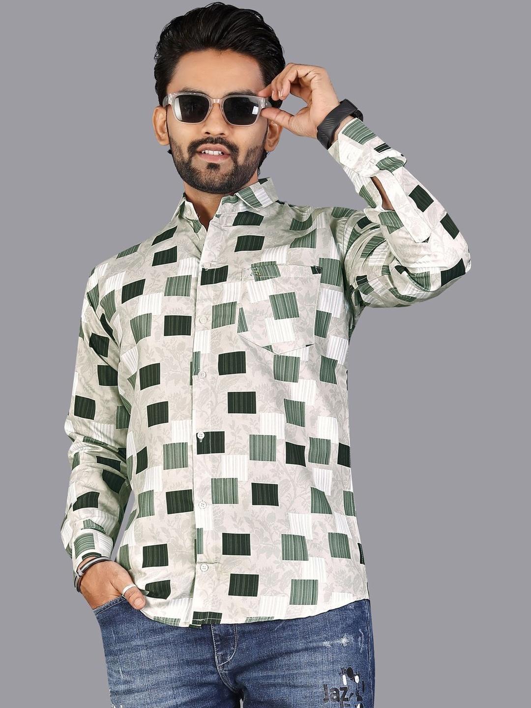 Buy ISUEL FAB Men Printed Cotton Casual Wear Shirt - Shirts for Men ...