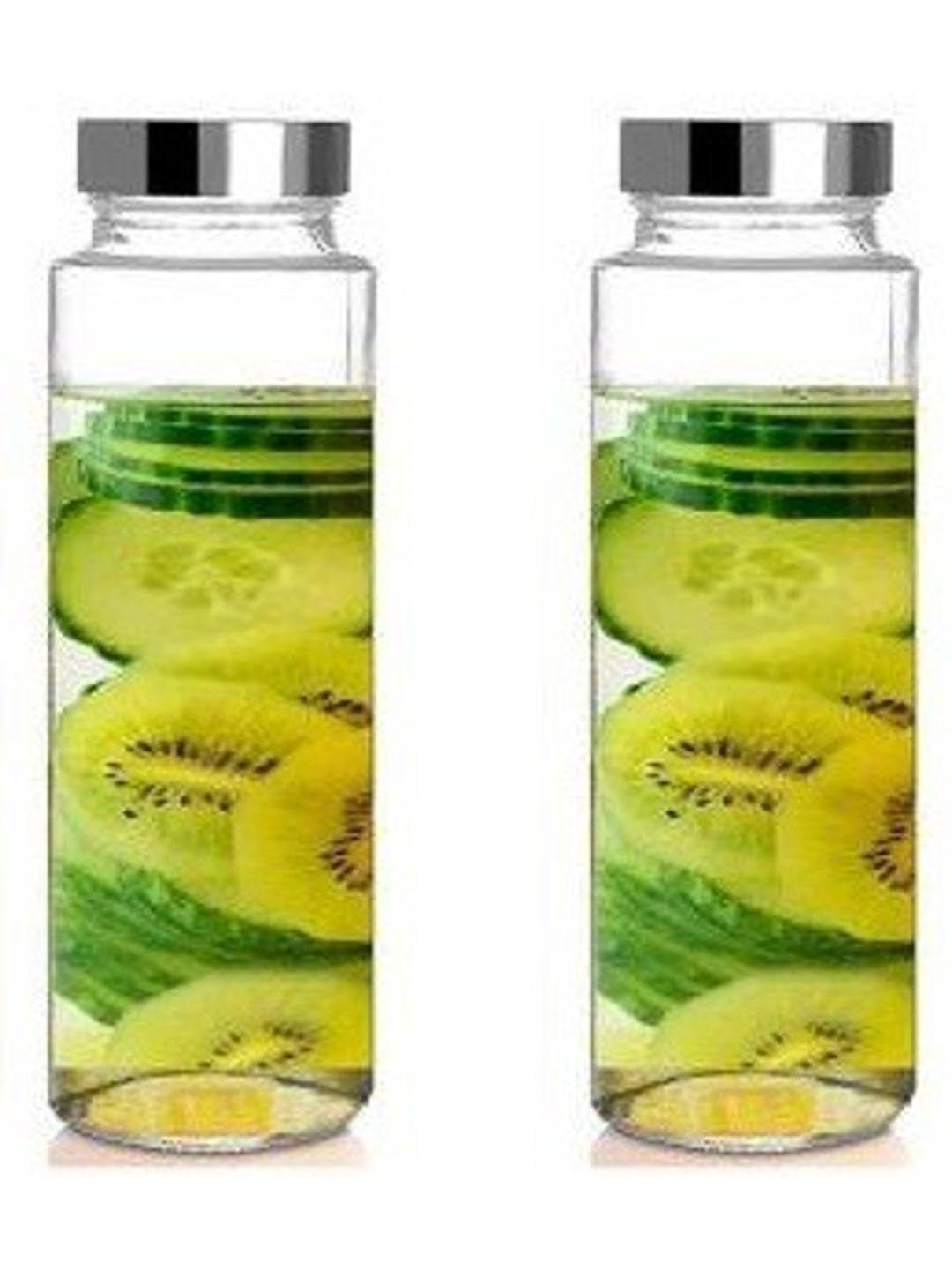 Buy 1ST TIME Transparent Glass Freezer Safe 2 Pieces Regular Water ...
