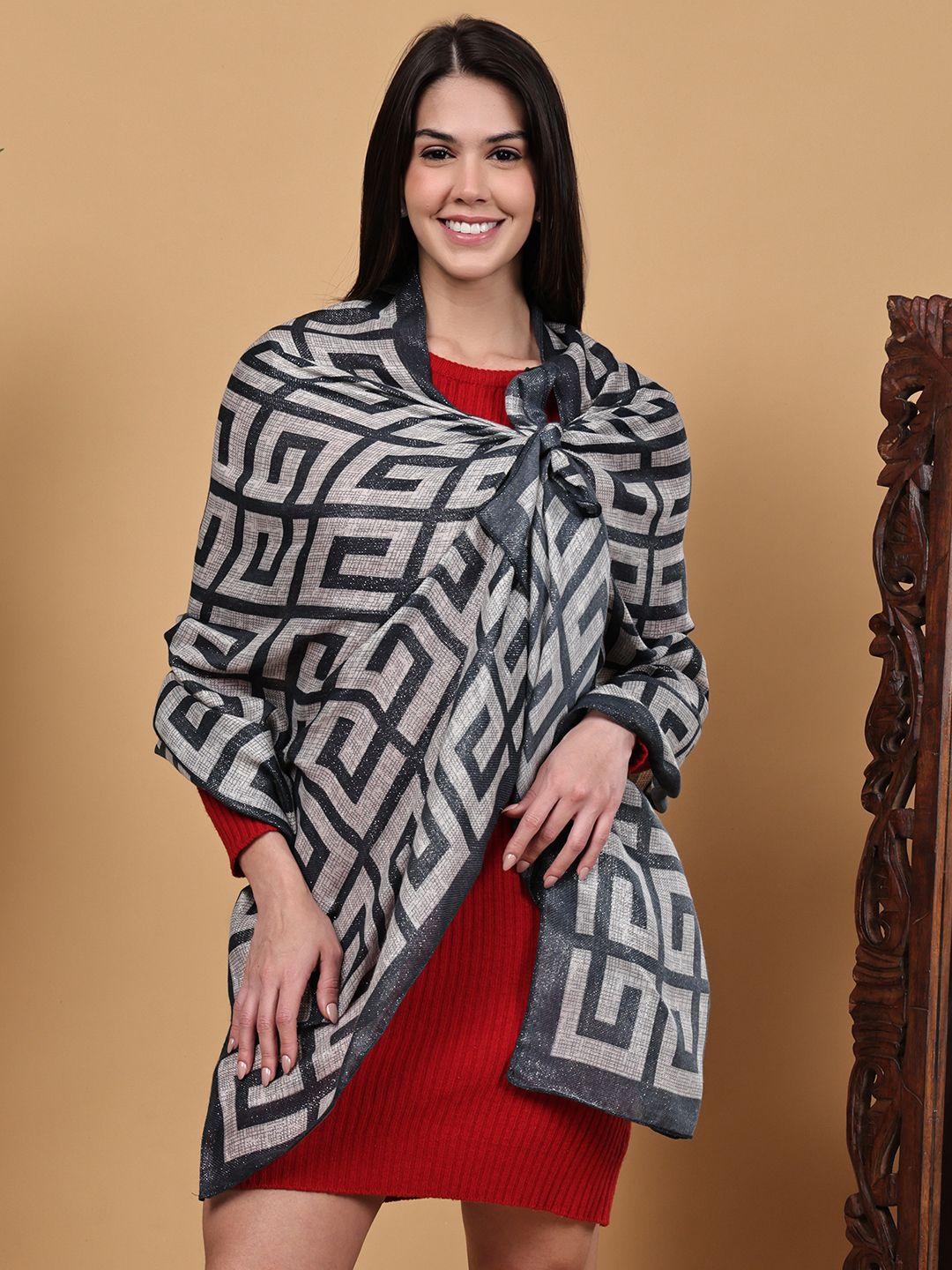 Buy LOOM LEGACY Women Abstract Printed Stole - Stoles for Women ...