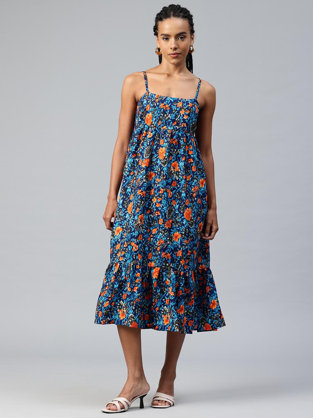 Buy VARUSHKA Floral Print Maxi Dress - Dresses for Women 36943421 | Myntra