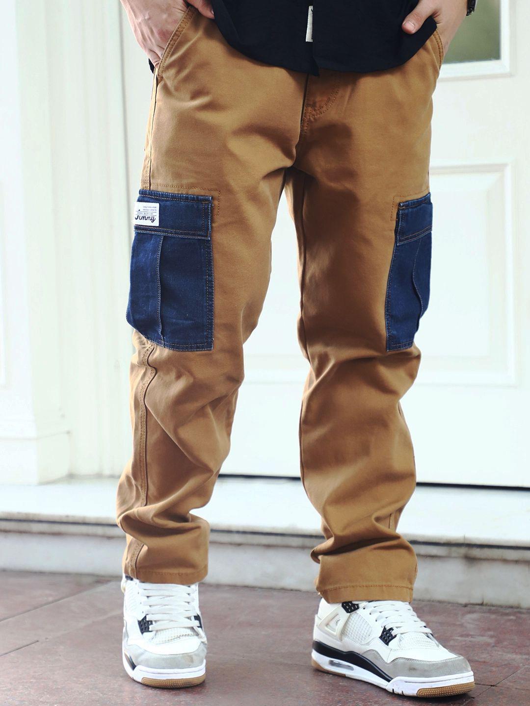 Buy JIMMY & JORDAN Men Baggy Mid Rise Cargo Jeans - Jeans for Men ...
