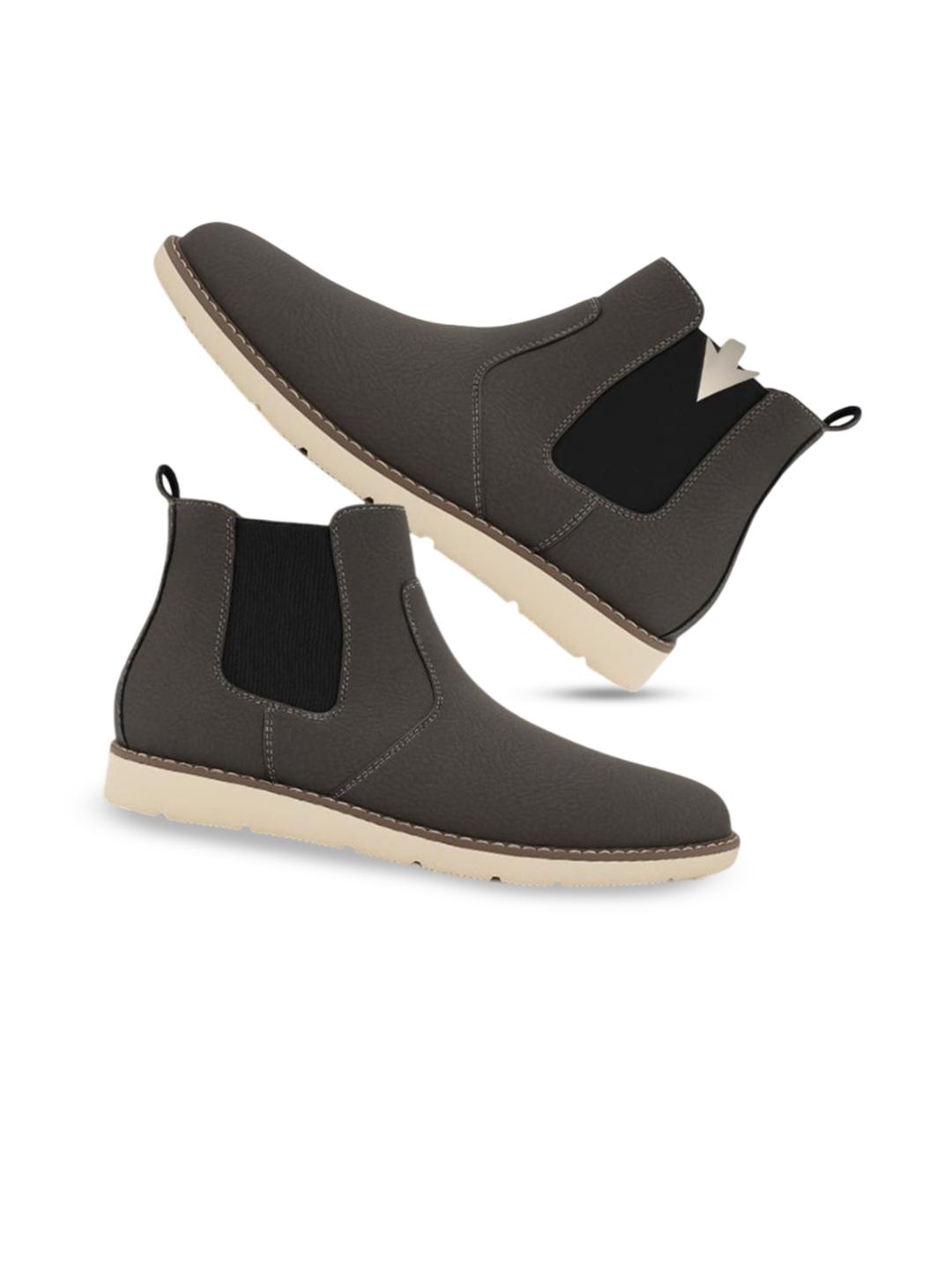 Buy INVICTUS Men Synthetic Leather Mid Top Casual Chelsea Boots - Boots ...