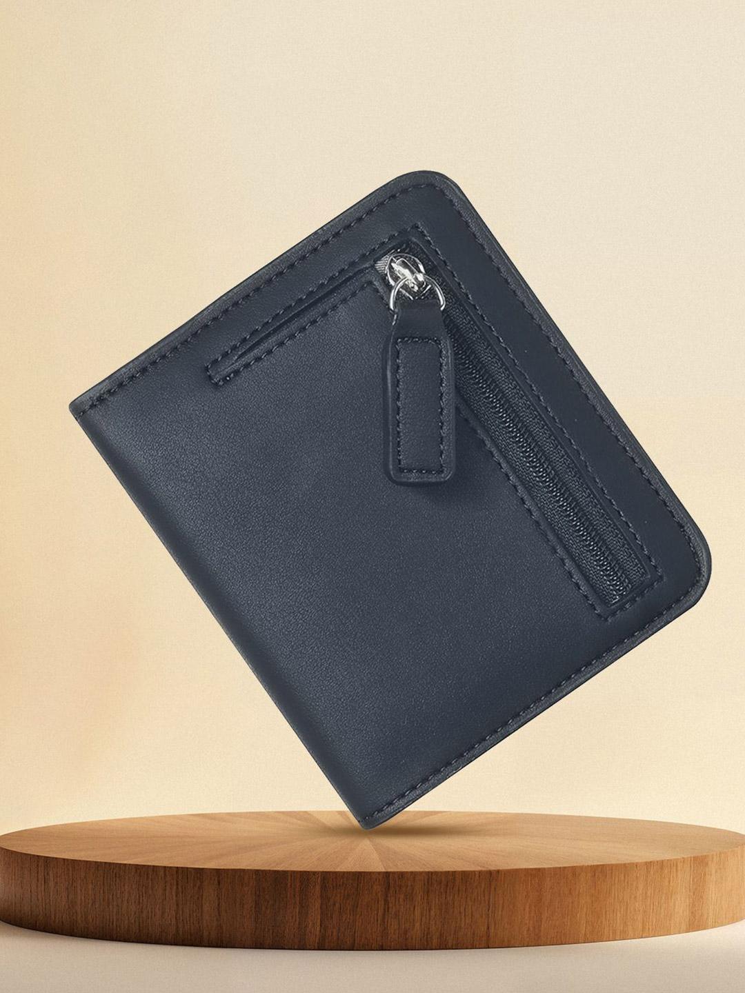 Buy CONTACTS Men Leather Short Two Fold Wallet - Wallets for Men ...