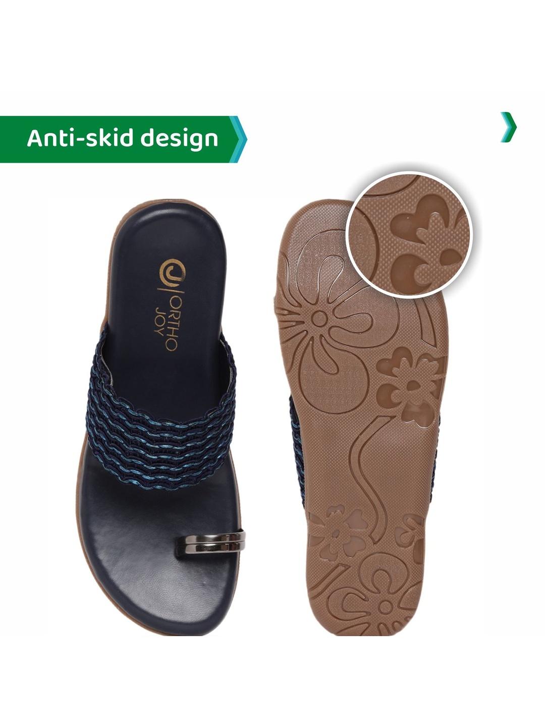 Buy ORTHO JOY Women Embellished One Toe Flip Flops - Flip Flops for ...