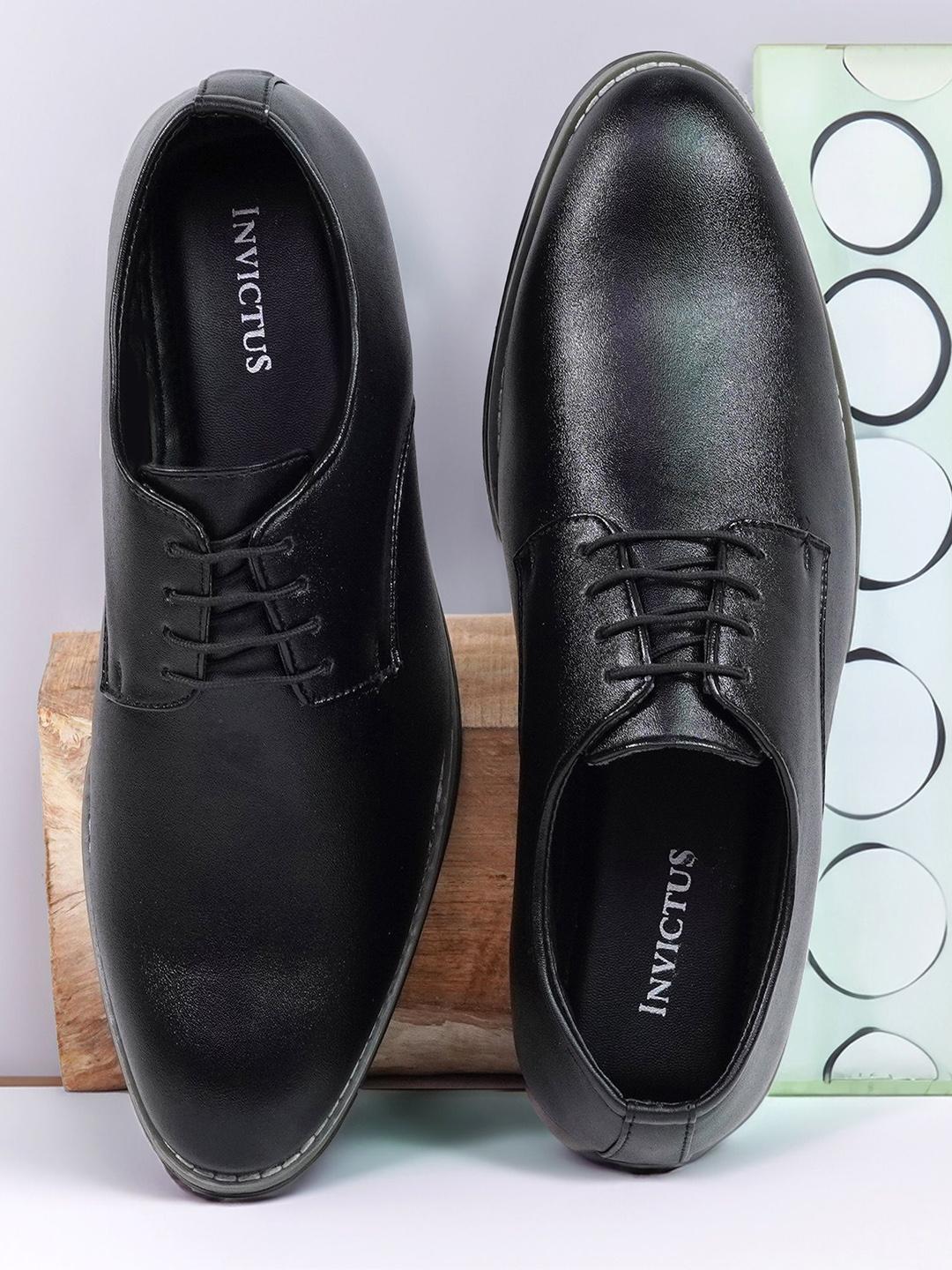 Buy INVICTUS Men Pointed Toe Genuine Leather Lace Ups Formal Derbys ...