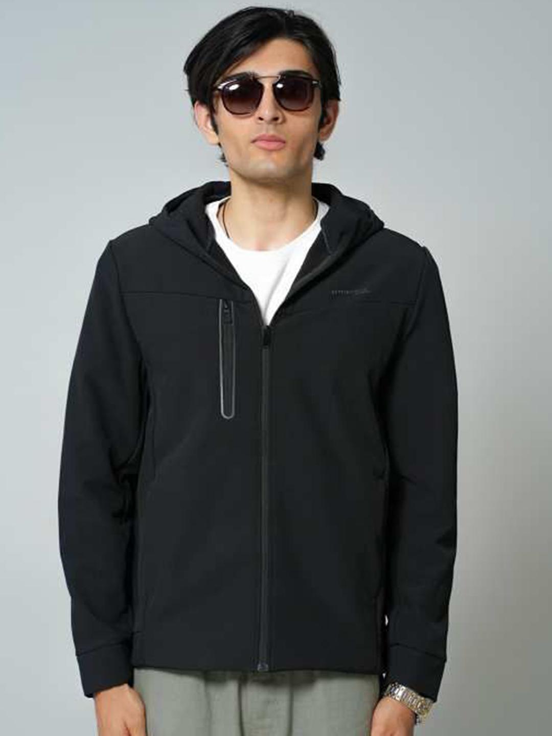 Buy Fort Collins Men Hooded Solid Sporty Jacket - Jackets for Men ...