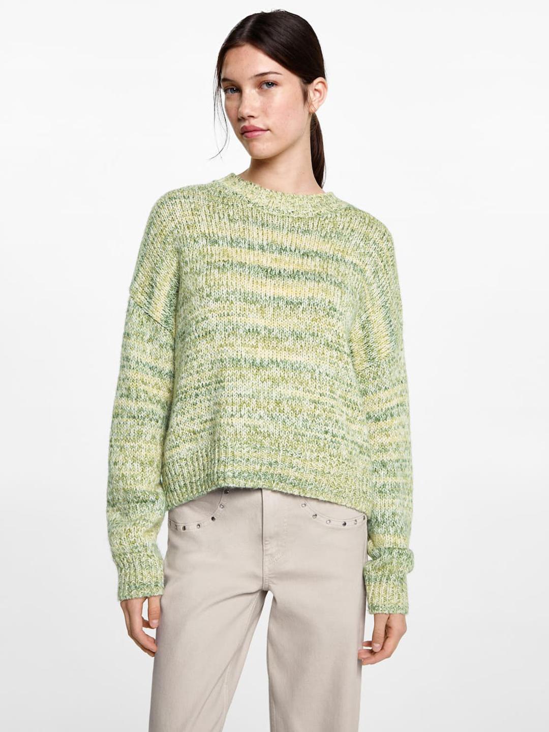 Buy MANGO Round Neck Ribbed Pullover - Sweaters for Women 37015145 | Myntra
