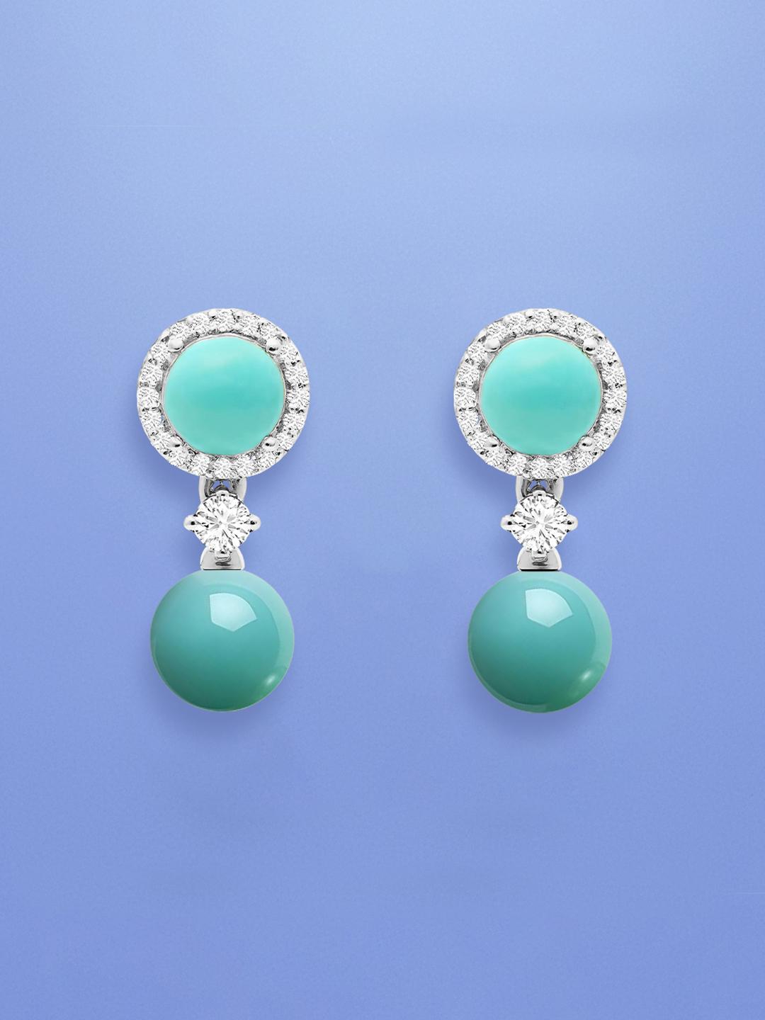 Buy MINUTIAE Silver Plated Artificial Stones Studded & Pearls Beaded ...