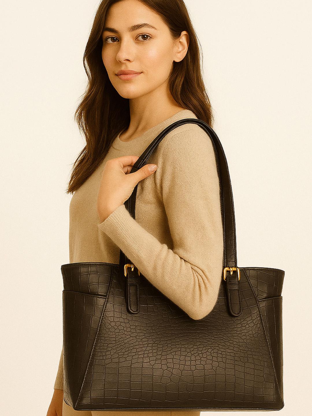 Buy FLYING BERRY Women Textured Structured Shoulder Bag - Handbags for ...