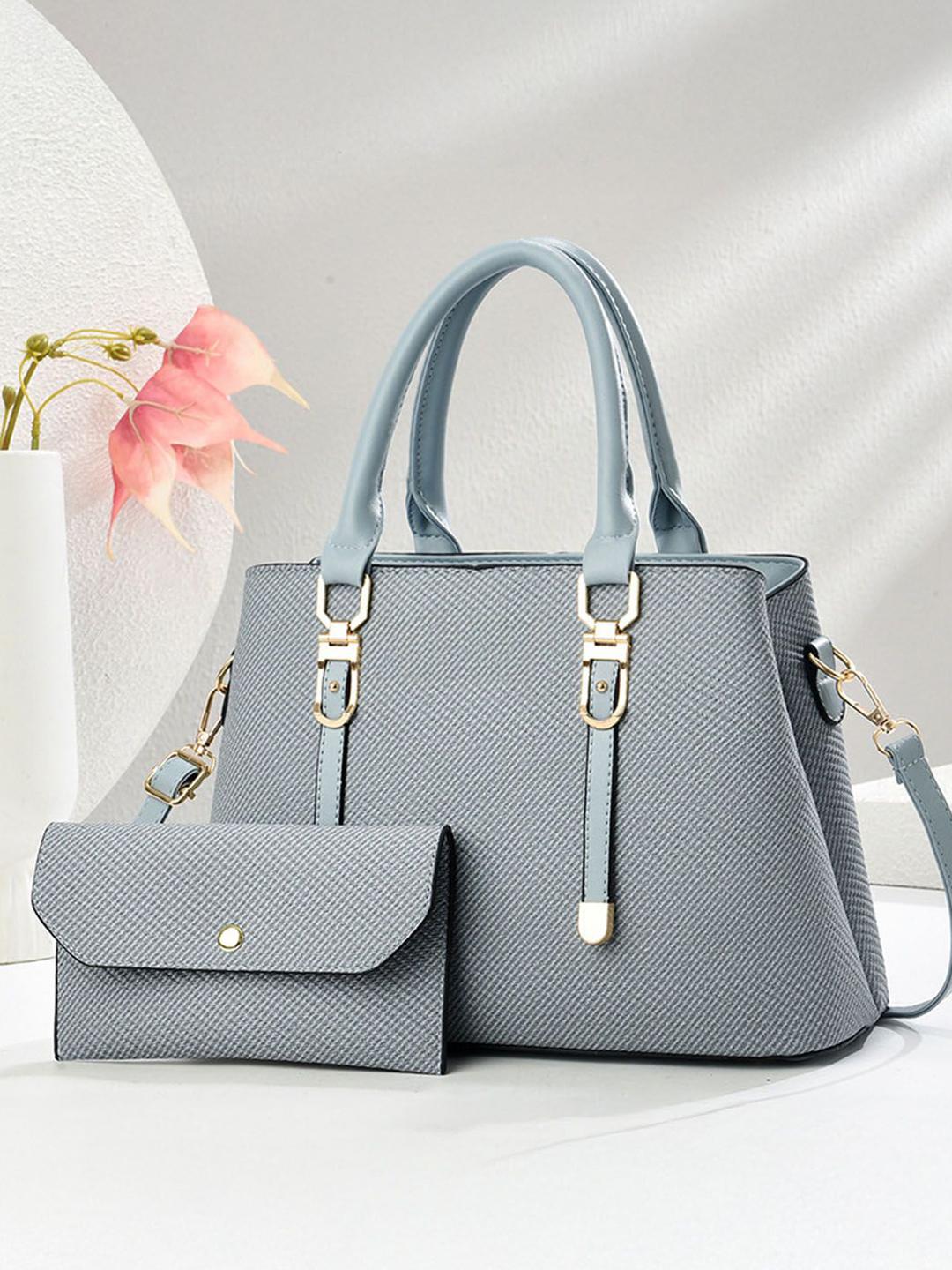 Buy StyleCast Women Textured Structured Handheld Bag With Pouch ...