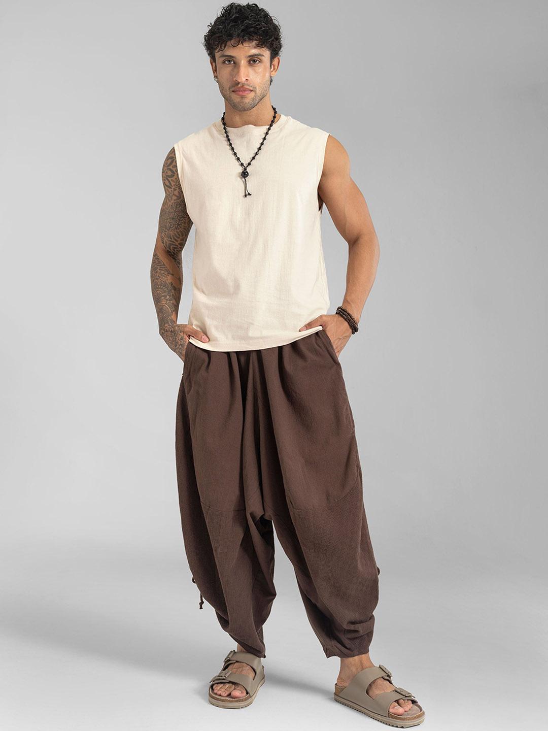 Buy The Veshti Company Men Cotton Parachute Bali Lounge Pants - Harem ...