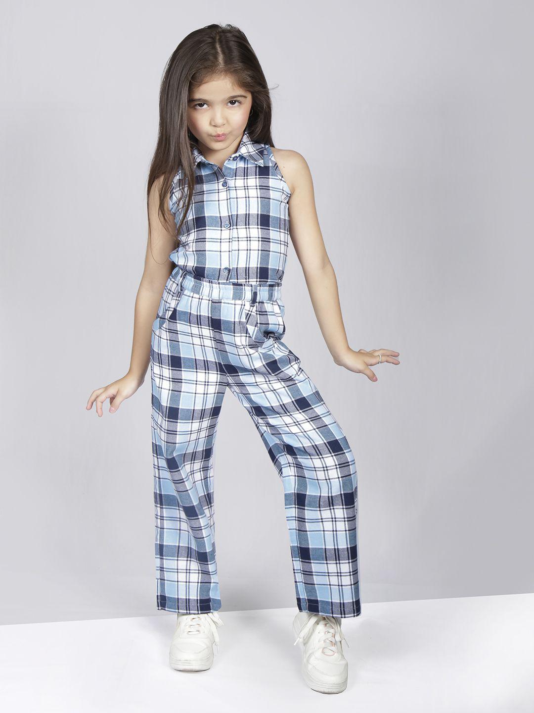 Buy Naughty Ninos Girls Checked Shirt With Trousers - Clothing Set for ...