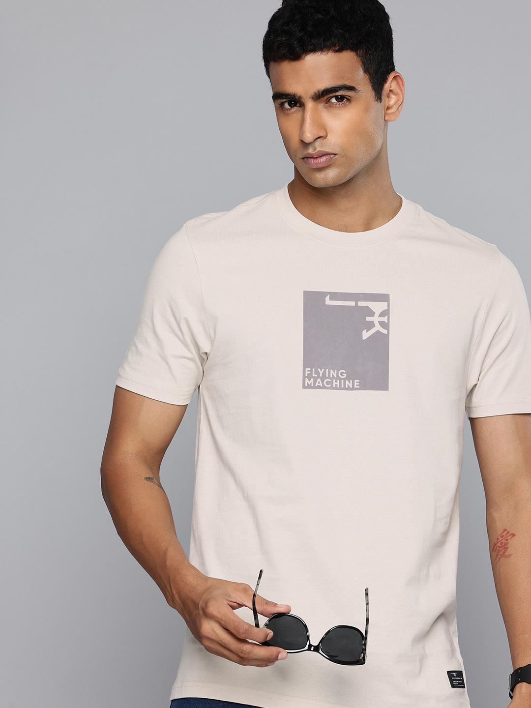Buy Flying Machine Brand Logo Printed Pure Cotton T Shirt - Tshirts for ...