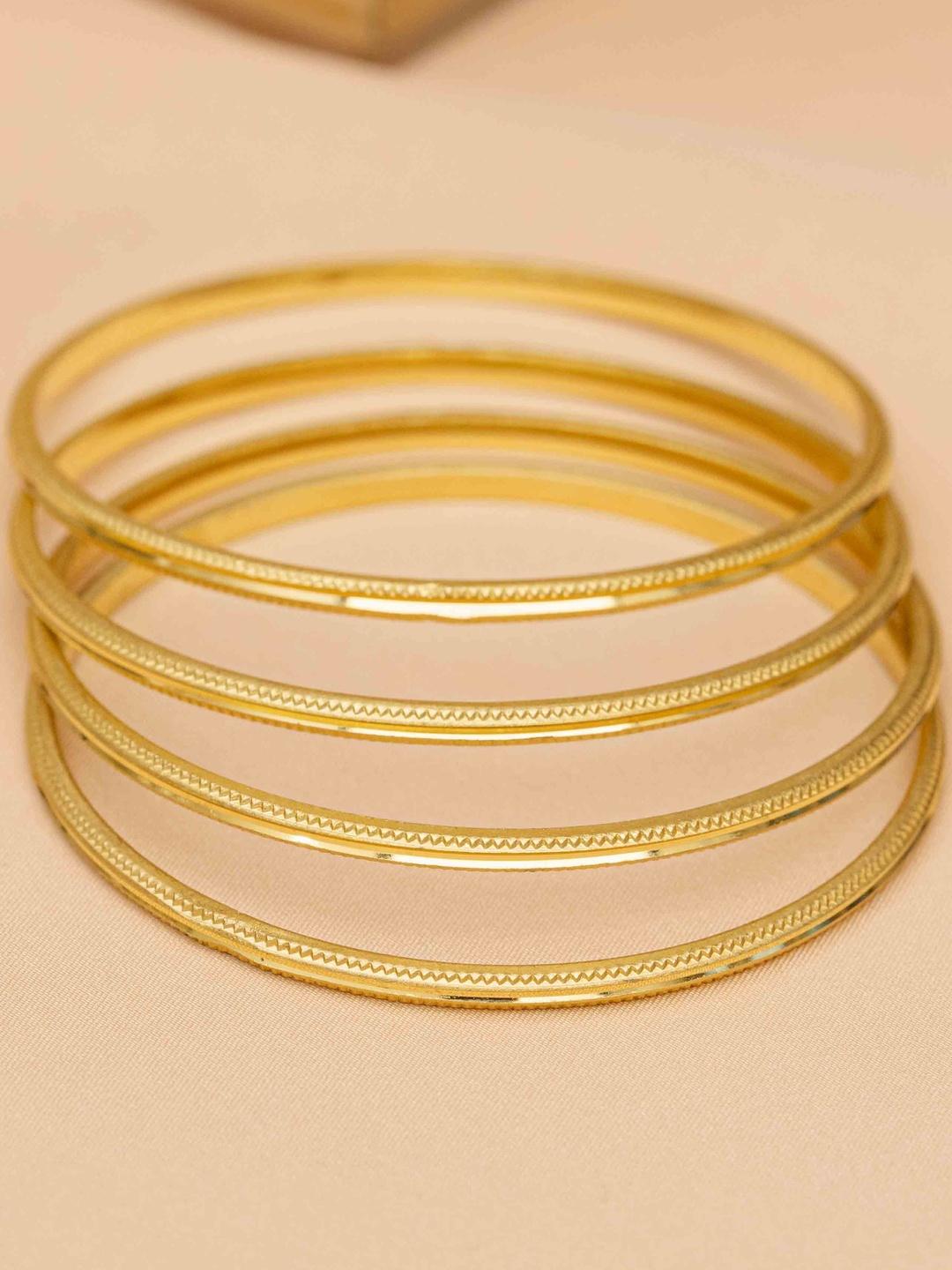 Buy Zeraki Jewels Set Of 4 Gold Plated Bangles - Bangle for Women ...
