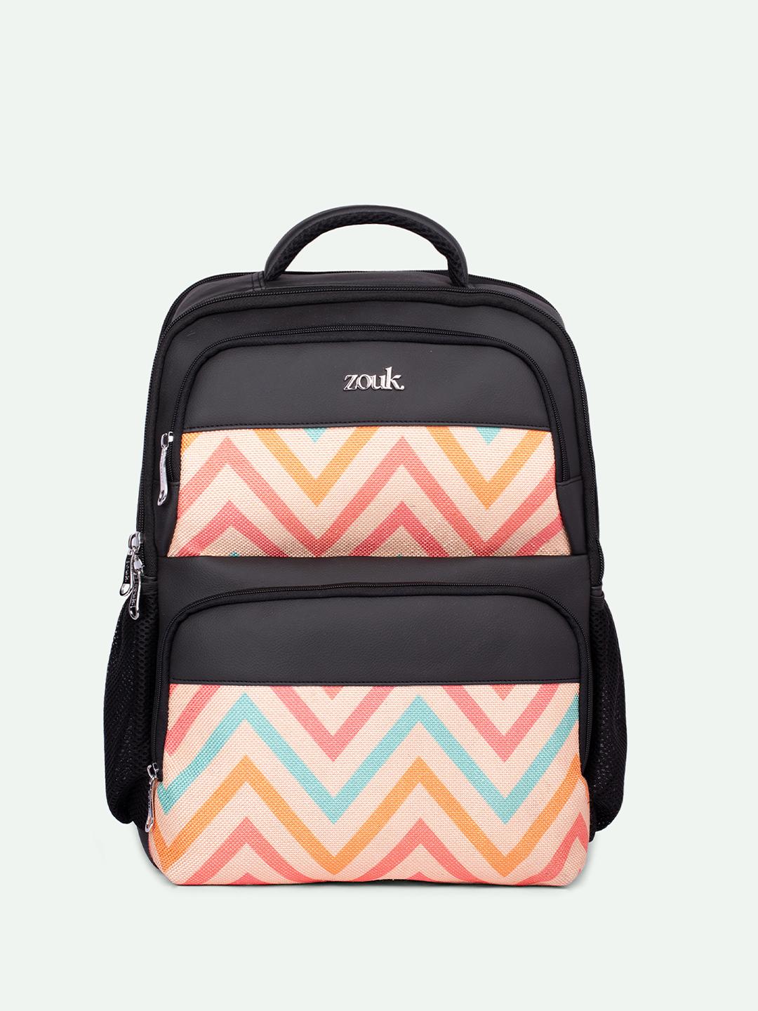 Buy ZOUK WavBeach Unisex Geometric Printed Padded Vegan Leather ...