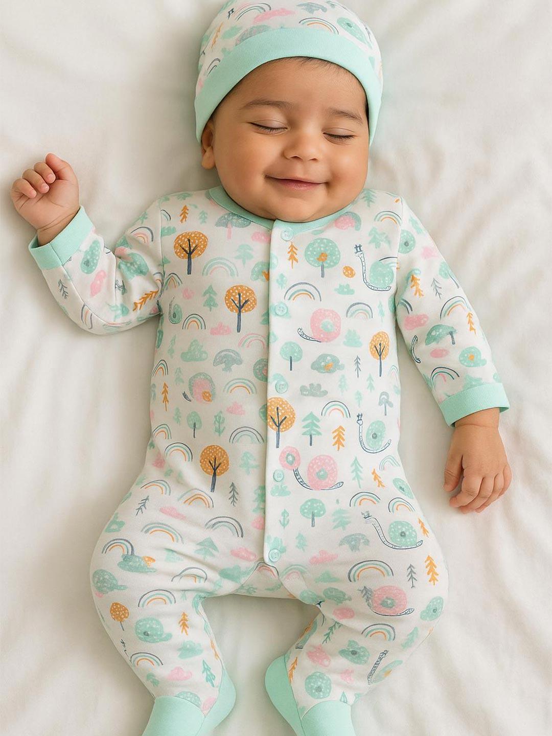 Buy MeeMee Infants Pack Of 7 Printed Cotton Baby Apparel Gift Set ...