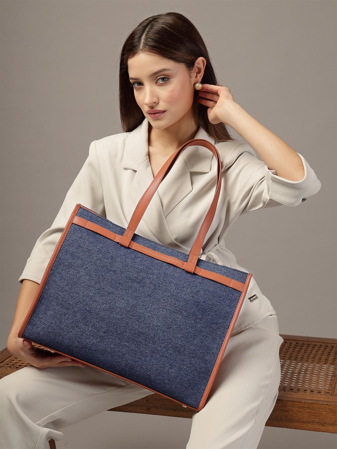 Buy French Connection Textured Shopper Shoulder Bag - Handbags for ...