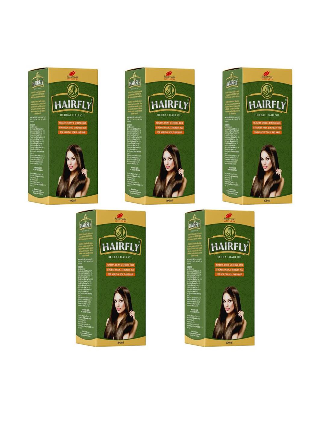 Buy Hairfly Set Of 5 Herbal Hair Oil 100 Ml Each - Hair Oil for Unisex ...