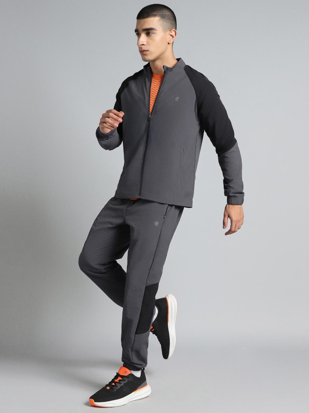 Buy Men Dark Grey Run Forward All Weather Track Suit - Tracksuits for ...