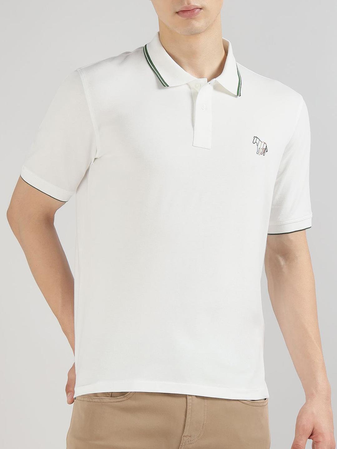 Buy PS By Paul Smith Men Brand Logo Printed Polo Collar Cotton T Shirt ...