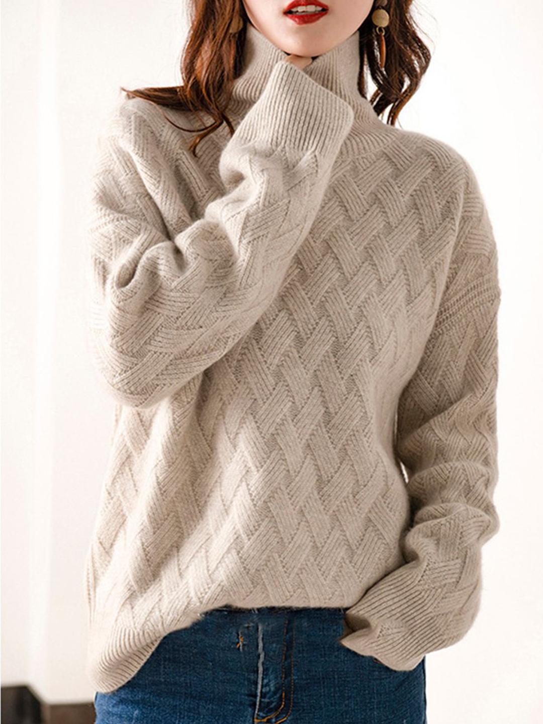 Buy Bebe Women Self Design Pullover Sweaters - Sweaters for Women ...