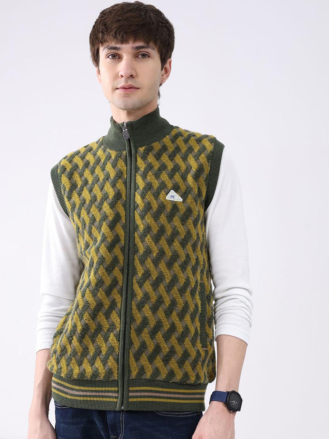 Buy Monte Carlo Men Self Design Woollen Gilet Jacket - Jackets for Men ...