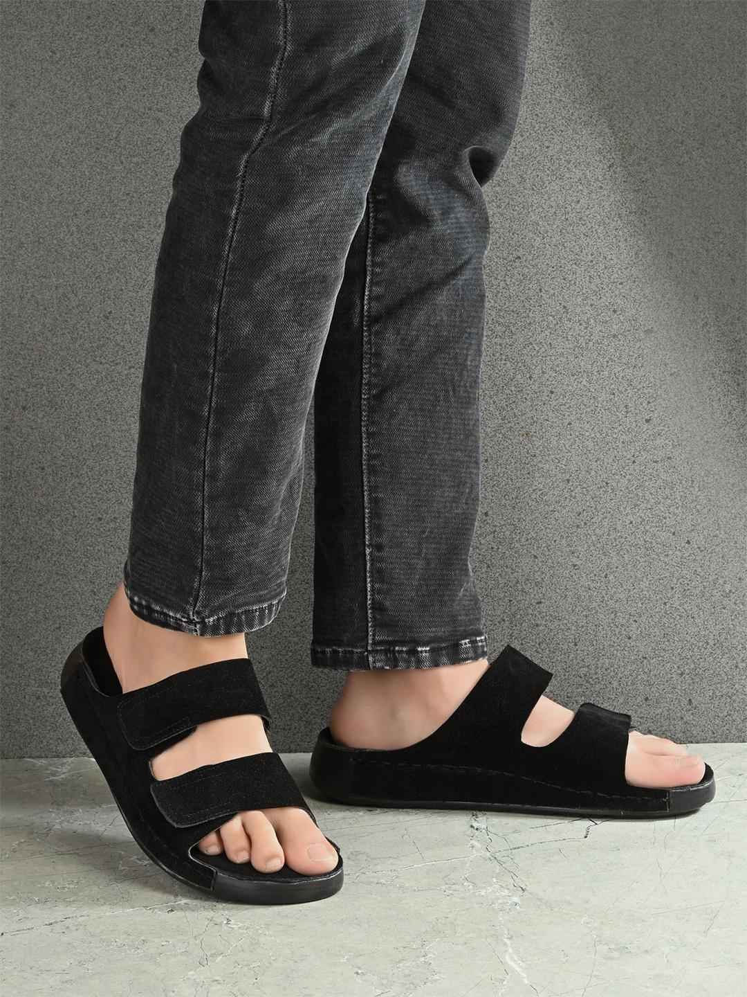 Buy AfroJack Men Comfort Sandals With Velcro Detail - Sandals for Men ...