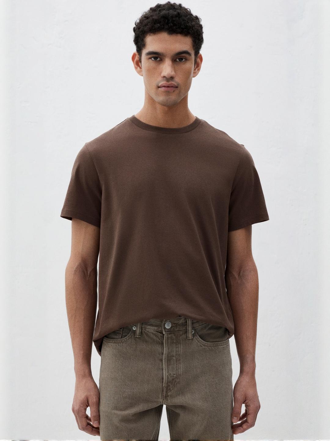 Buy H&M Regular Fit Round Neck T Shirt - Tshirts for Men 32253643 | Myntra