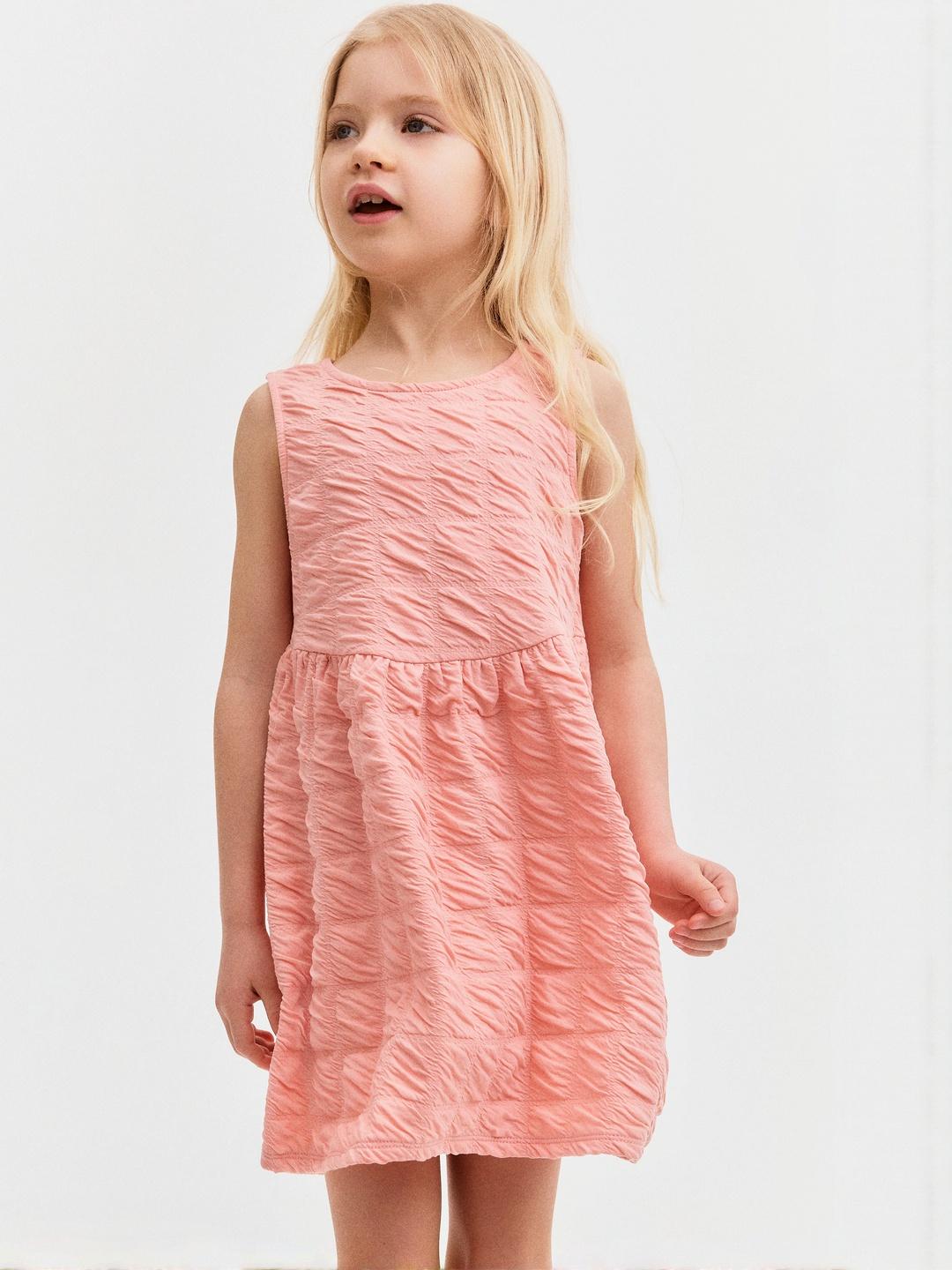 Buy H&M Girl Textured Jersey Dress - Dresses for Girls 33460890 | Myntra