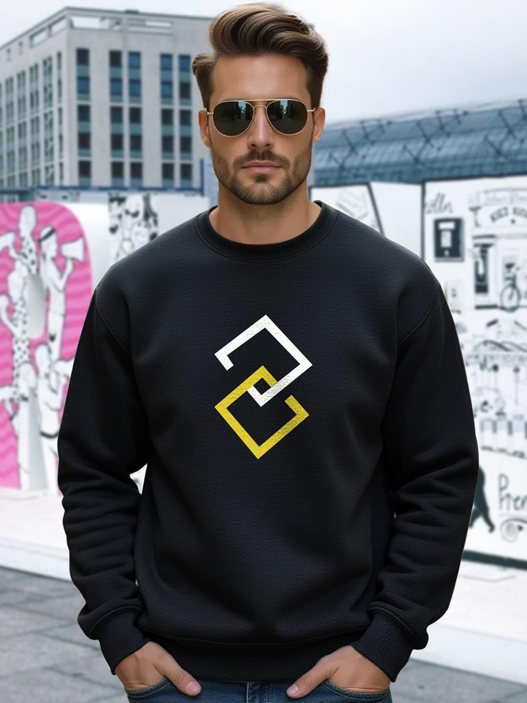 Buy AUSK Men Graphic Printed Round Neck Sweatshirt - Sweatshirts for ...