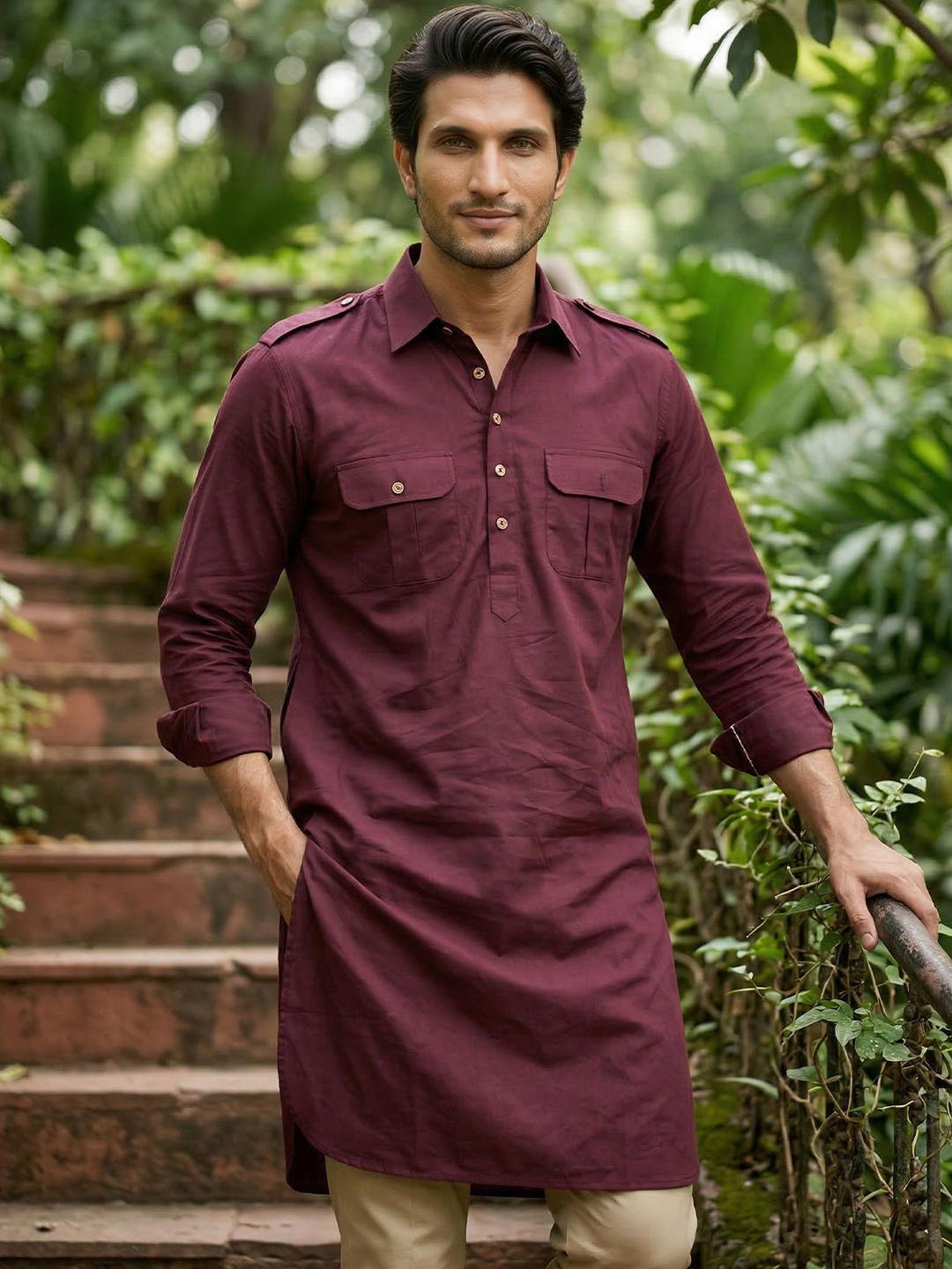 Buy Shasak Men Pathani Kurta - Kurtas for Men 41179785 | Myntra