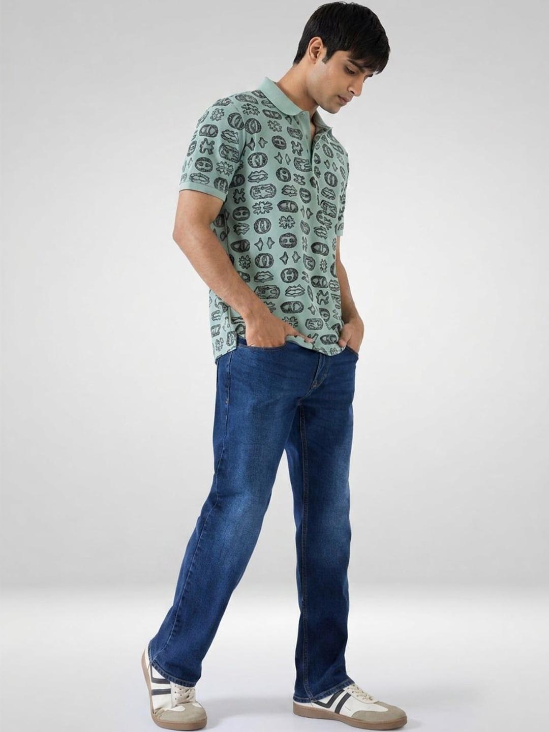Buy SPYKAR Men Regular Fit Mid Rise Light Fade Stretchable Jeans ...