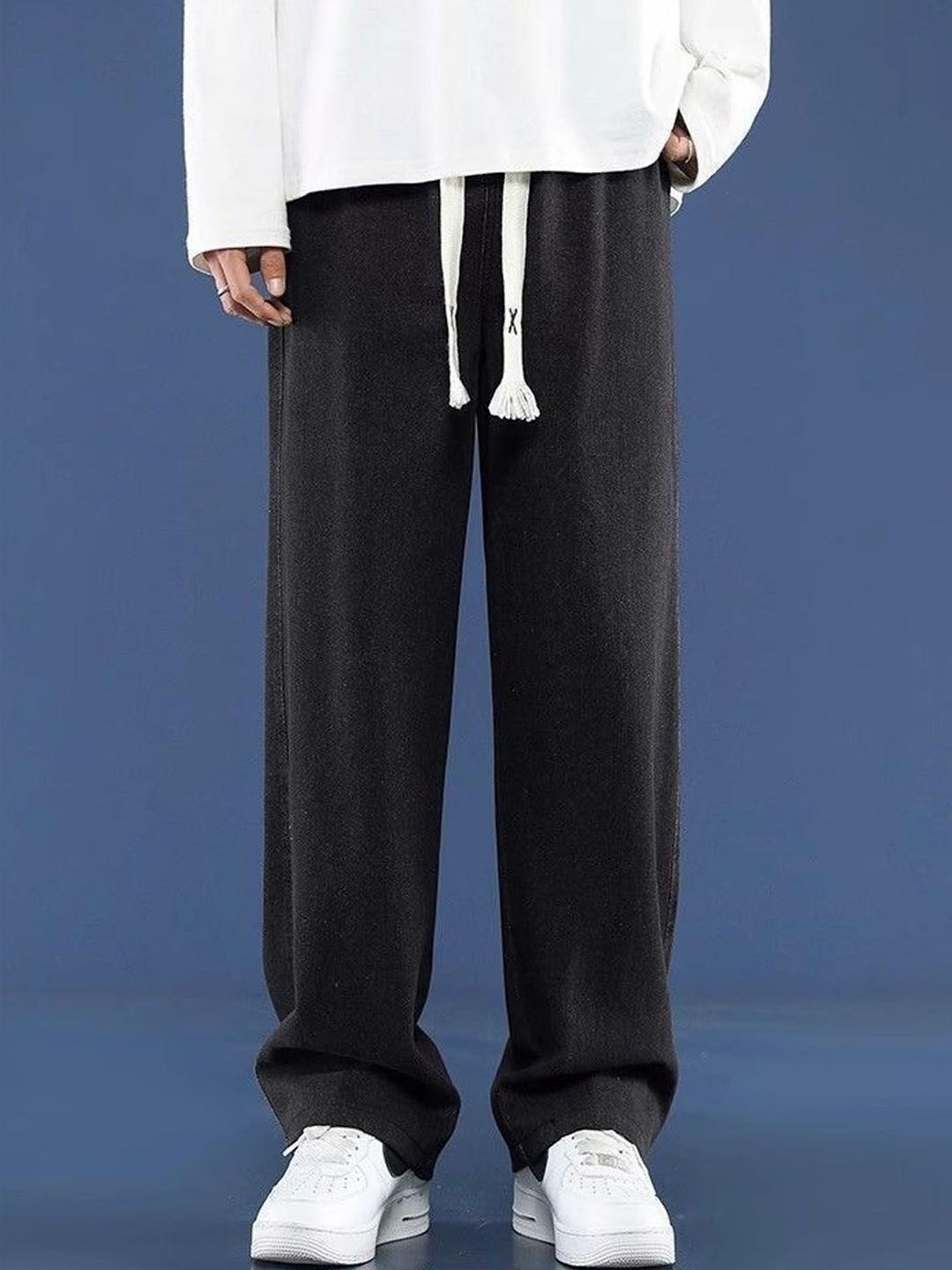 Buy Suo Men Loose Fit Easy Wash Trousers - Trousers for Men 41727046 ...
