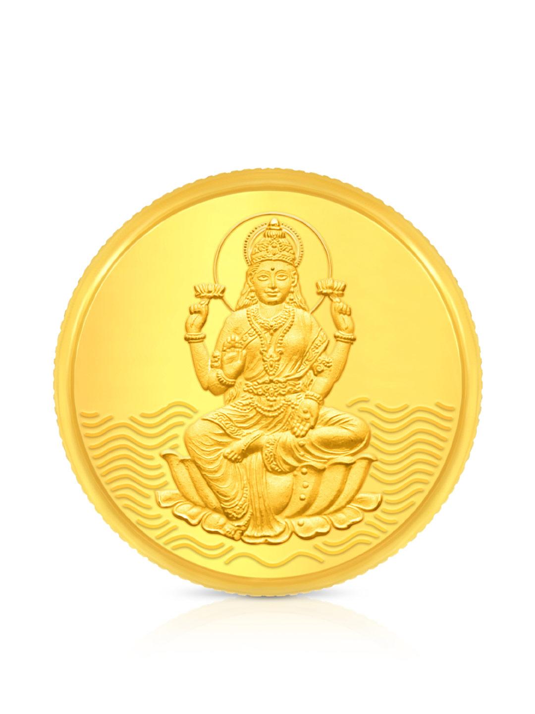 Buy BHIMA Goddess Lakshmi 24KT Gold Coin 2g - Gold Coin for Unisex ...
