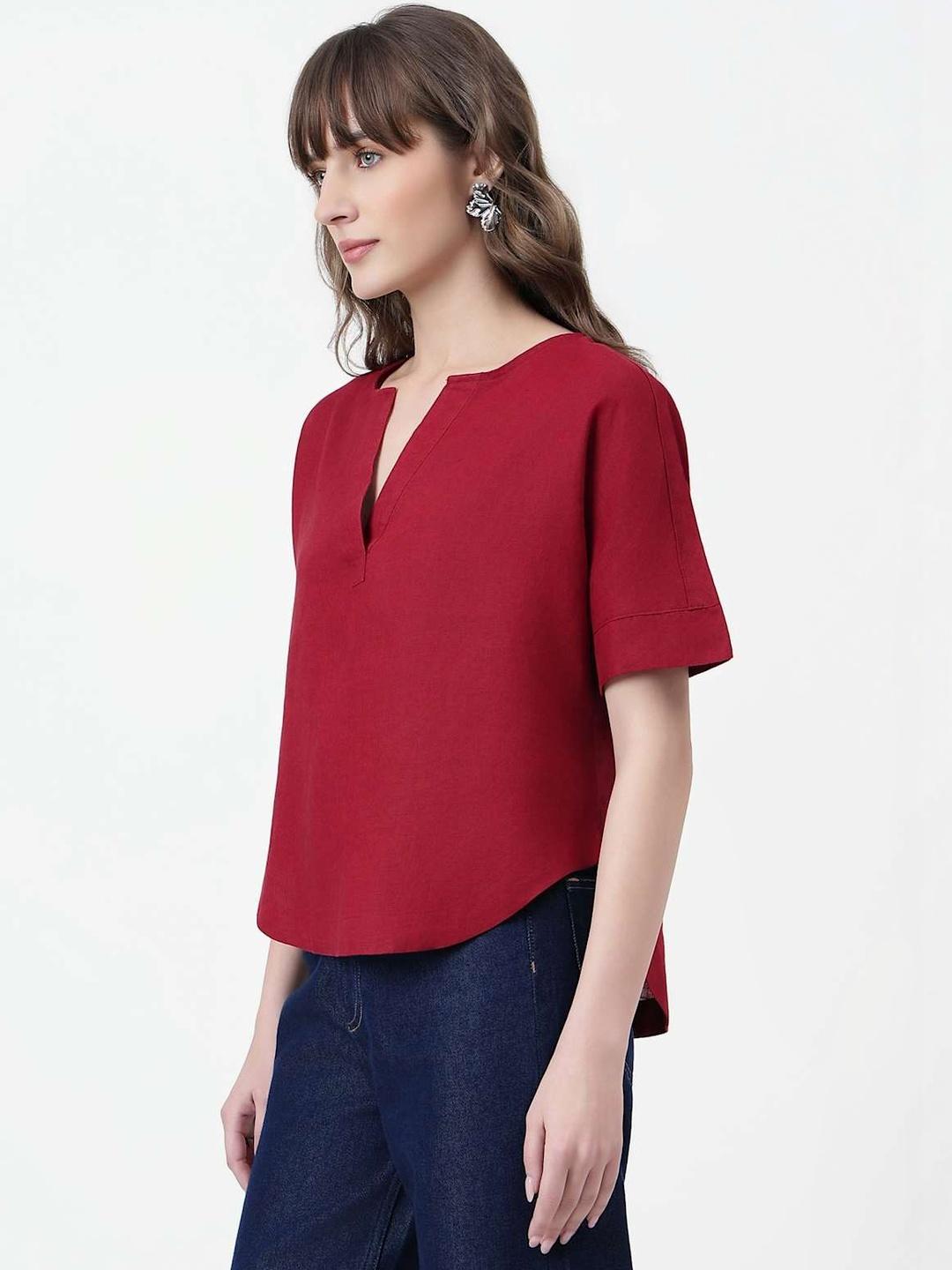 Buy Marks & Spencer Linen Blend Top - Tops for Women 39771418 | Myntra