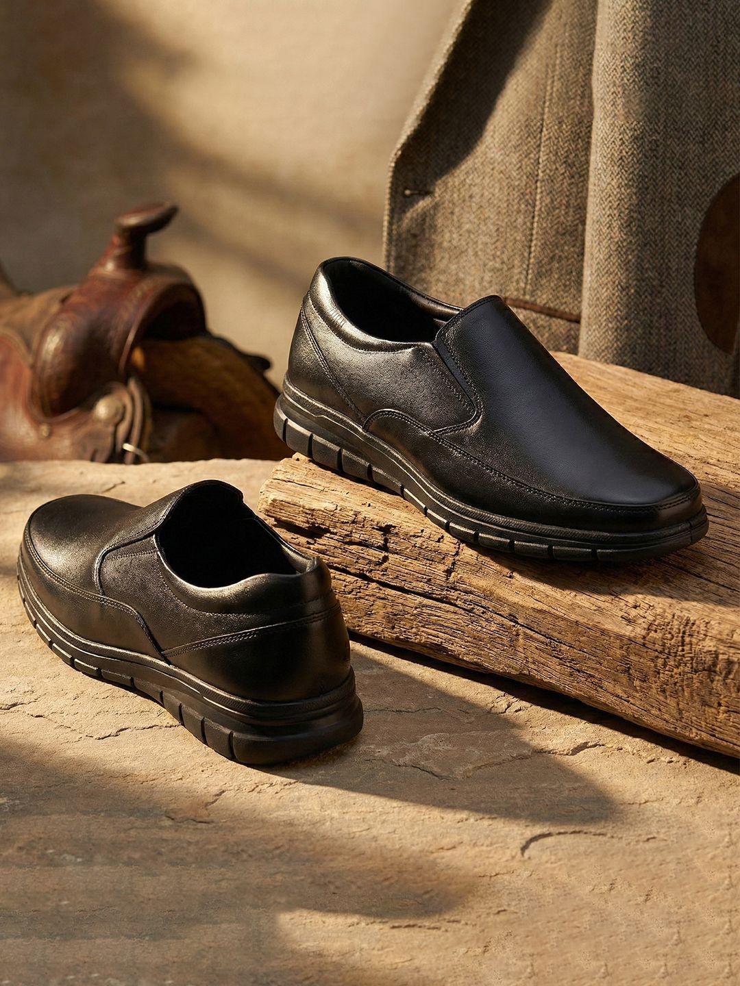 Buy Liberty Men Textured Formal Slip Ons - Formal Shoes for Men ...