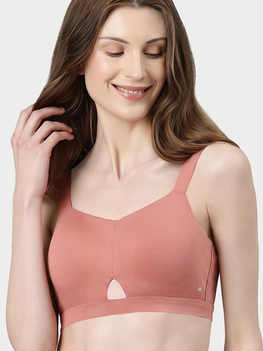 Buy Enamor Cloud Padded Wirefree Full Coverage Cotton Full Support ...