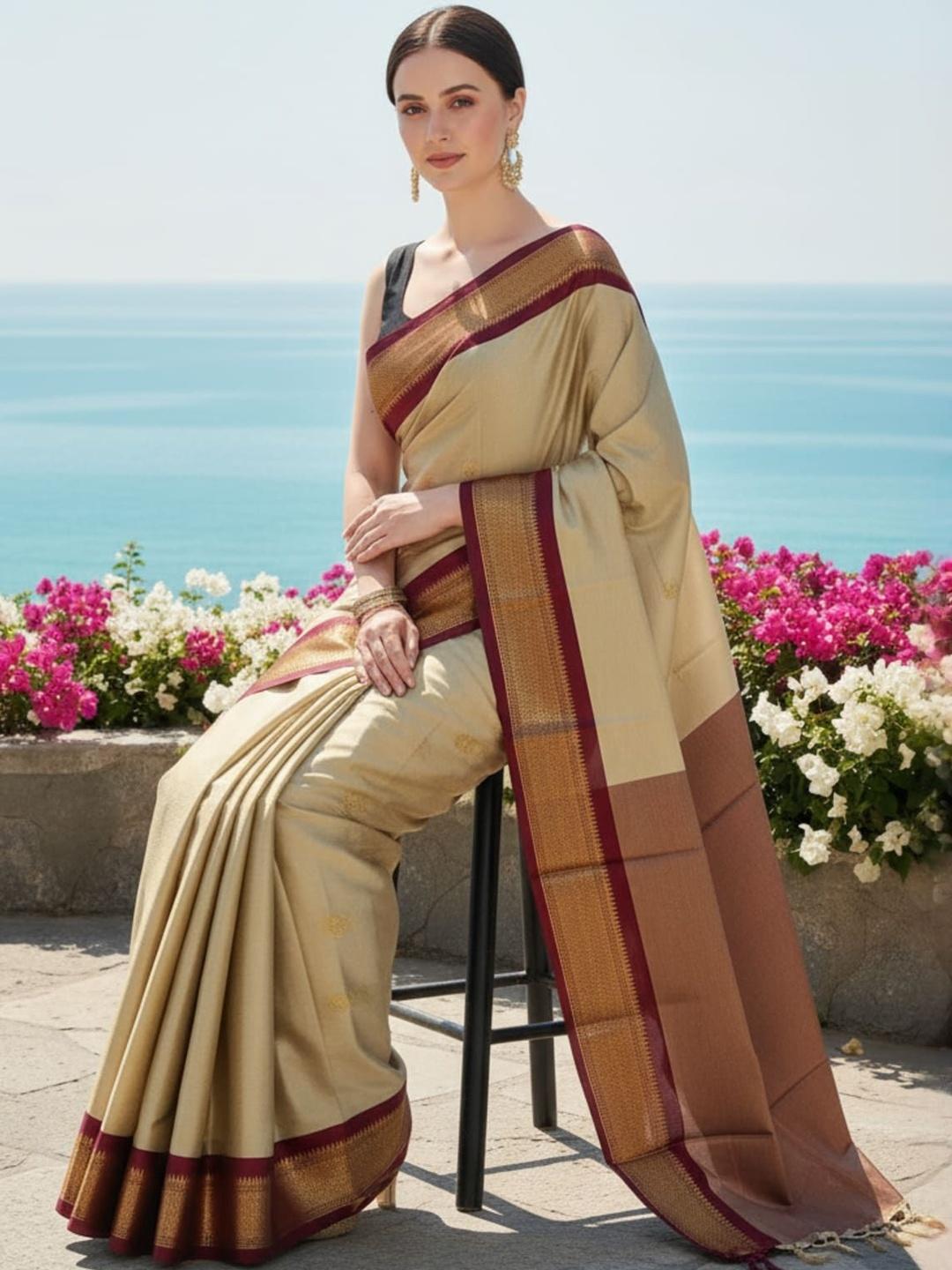 Buy All About You Woven Design Zari Art Silk Kanjeevaram Saree - Sarees ...