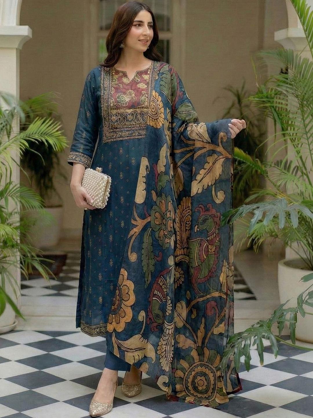Buy Anouk Rustic Women Ethnic Motifs Printed Regular Kurta With ...