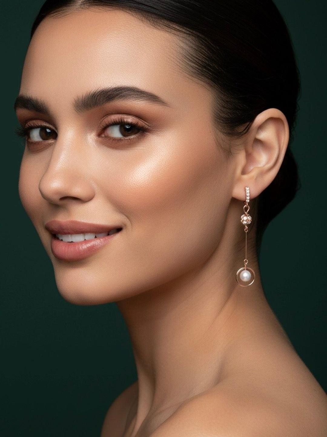 Buy DURATI Circular Drop Earrings - Earrings for Women 40195222 | Myntra