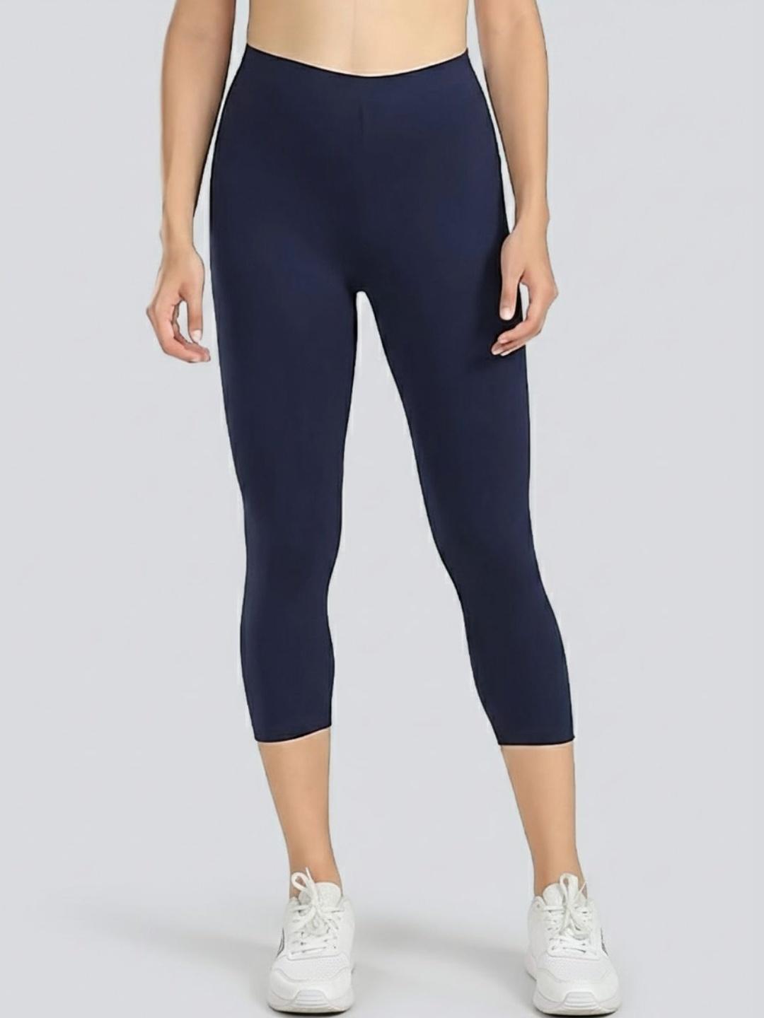 Buy ZAYANQA Women Solid Three Fourth Leggings - Leggings for Women ...