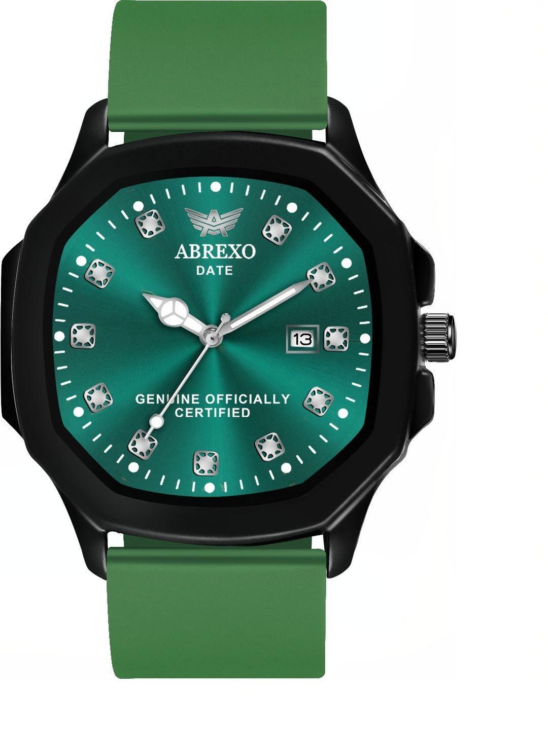 Buy Abrexo Men Dial & Straps Analogue Date Aperture Watch Abx2525 ...