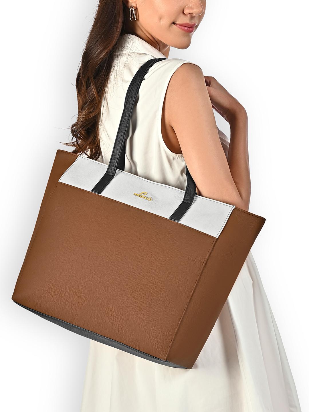 Buy Lavie Women's Eliana Colourblock Large Tote Handbag - Handbags for ...