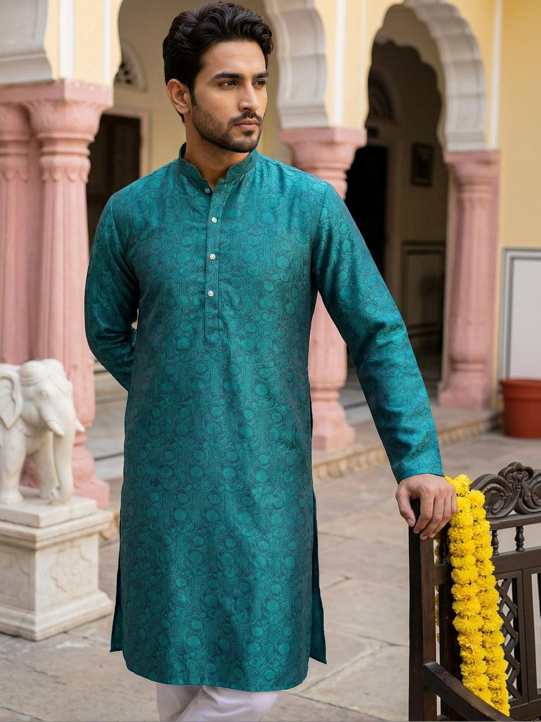 Buy Anouk Mirage Men Regular Kurta With Pyjamas - Kurta Sets for Men ...