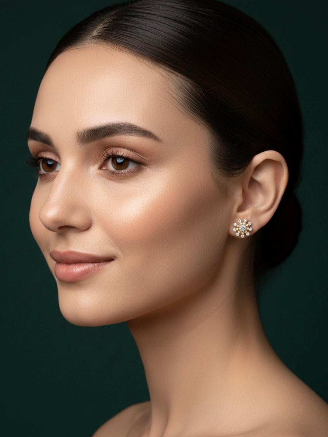 Buy DURATI Floral Studs Earrings - Earrings for Women 39884346 | Myntra